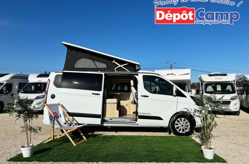 Van aménagé FORD TRANSIT CUSTOM – Dépot Camp